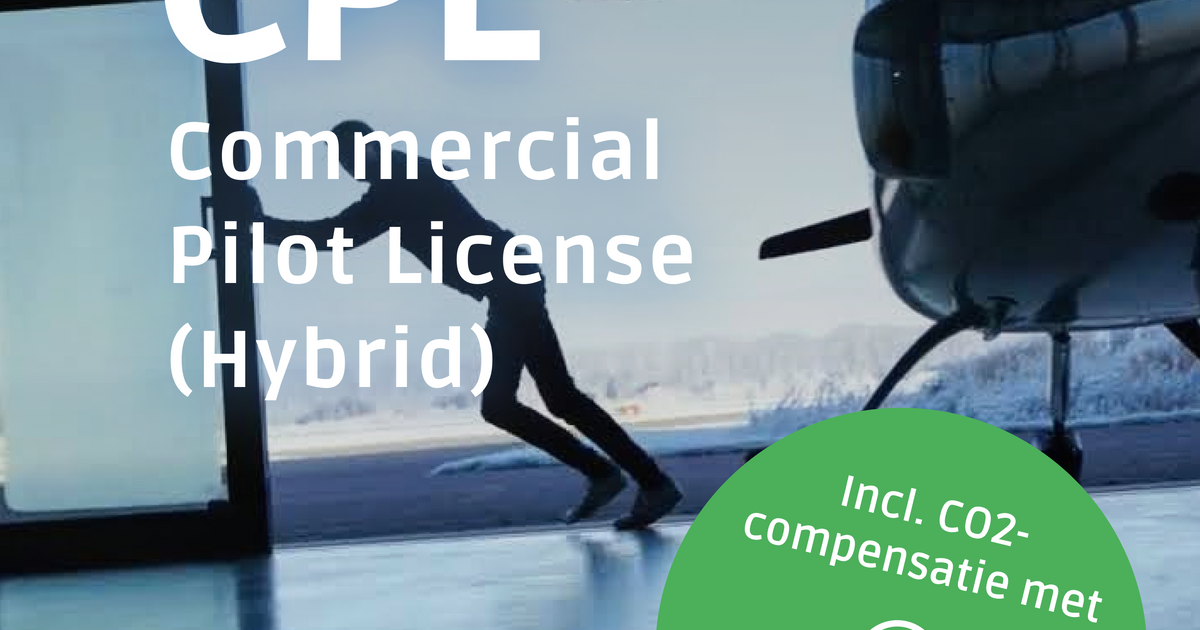 Commercial Pilot License (CPL) Hybrid - E-Flight Academy Teuge